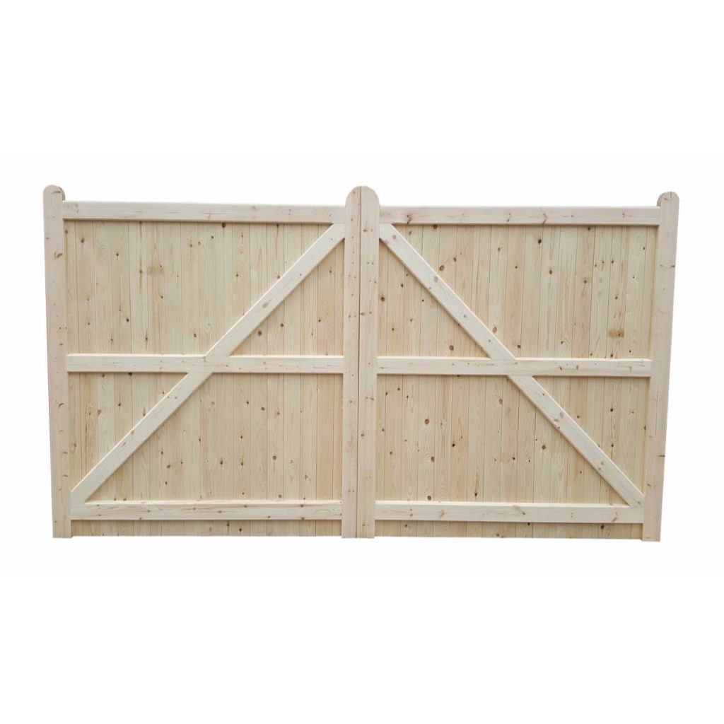 Flat Top Double T&G Suffolk Gates – Stockport Fencing
