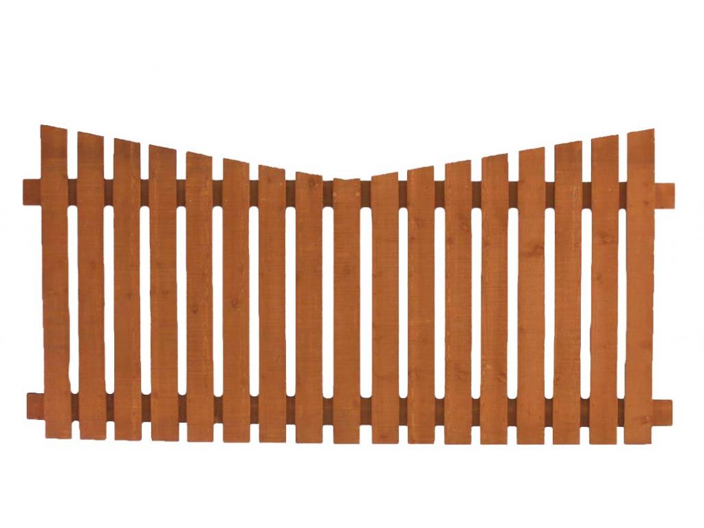 6′ x 4′ Chevron Vee Top Picket Panel – Stockport Fencing