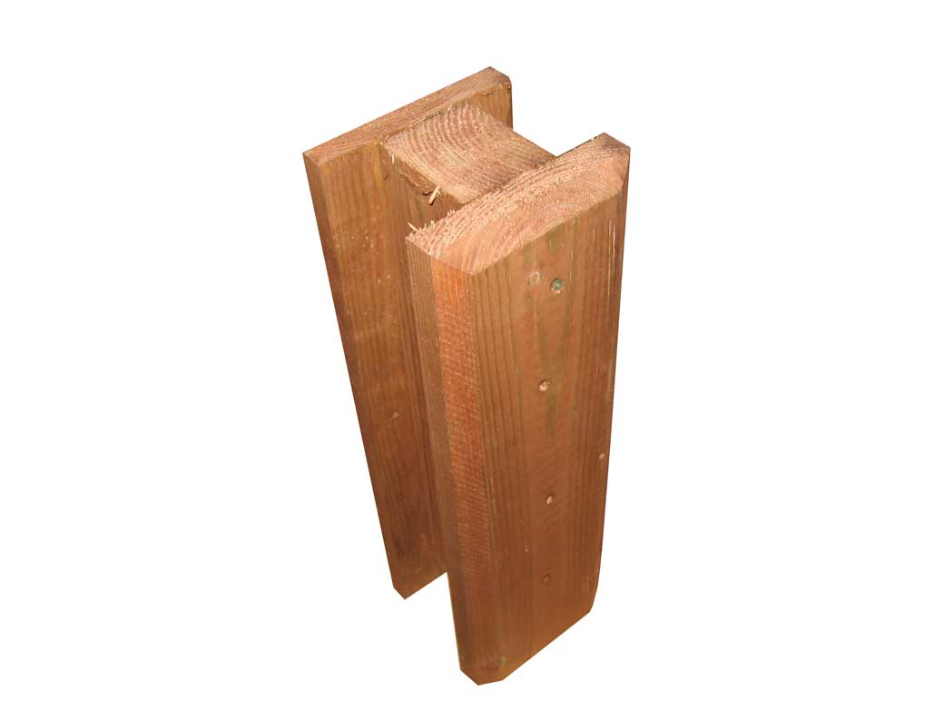 H Section Timber Infill For Concrete Post (1') - Stockport Fencing